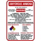 Anhydrous Ammonia Hazardous Warning | Model Sign